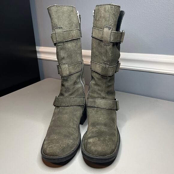 Born | Shoes | Born Tessa Tall Boots Womens Size 65 Gray Brown Suede ...